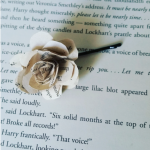 How to Make Book Page Roses - Hermione's Secret Library
